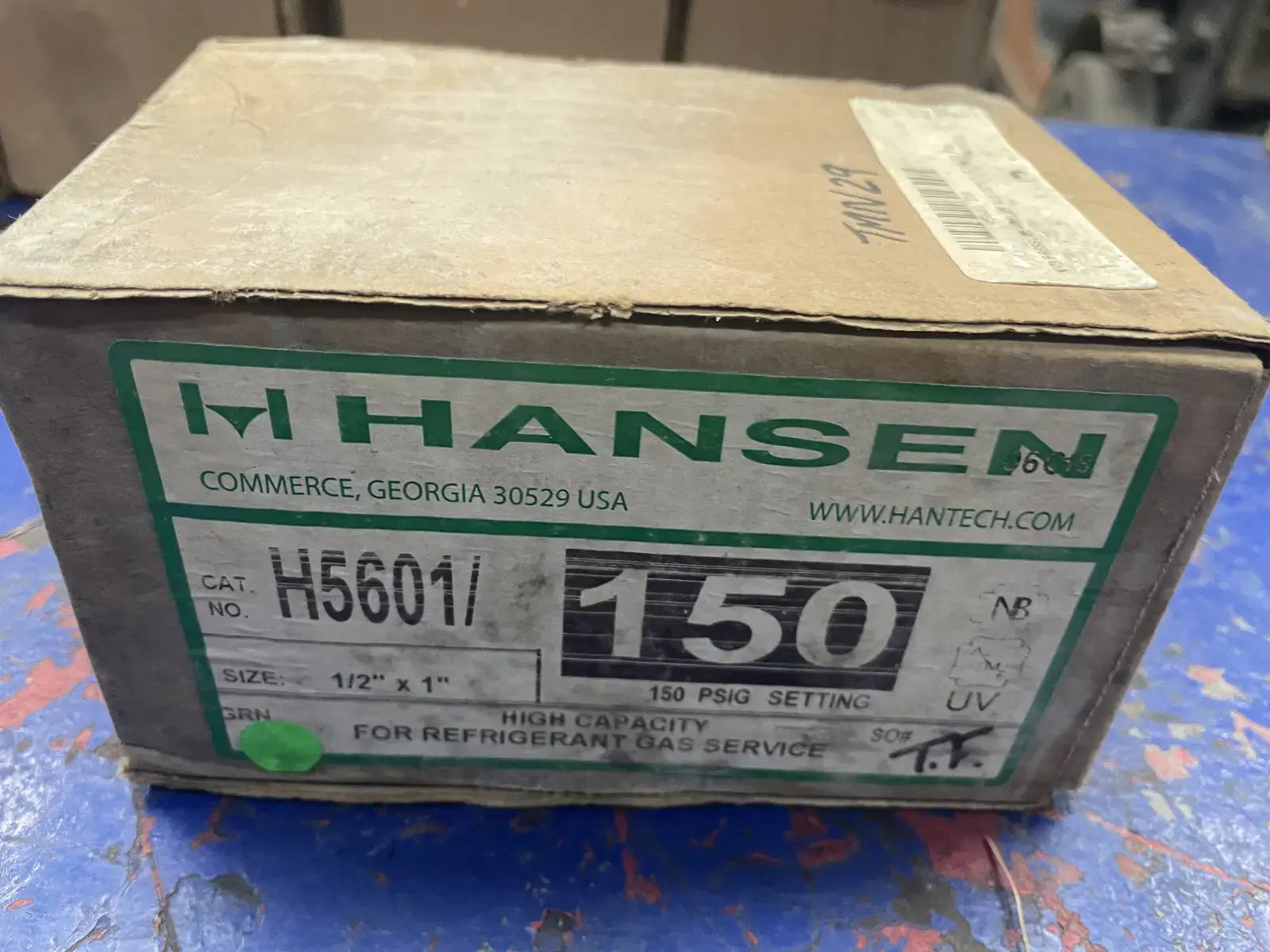 Hansen H5601 NH3 Pressure Relief Valve (1/2 in x 1 in, 150 PSI)