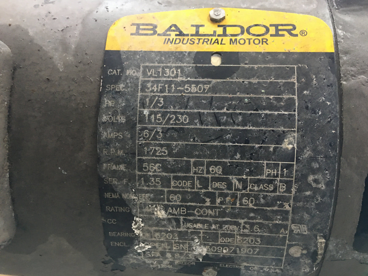 Taco 1935B1E1 4.9B Centrifugal Pump (0.33 HP, 80 GPM Max)